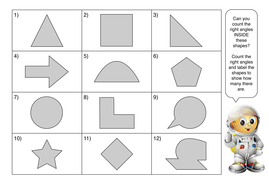 recognise right angles in shapes diff orientations | Teaching Resources