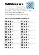 Multiplying by 4 and 8 - Doubling doubles | Teaching Resources