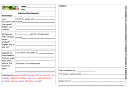 Practical Development / Sample write up sheets | Teaching Resources