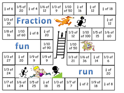 Fraction Fun Run Game | Teaching Resources