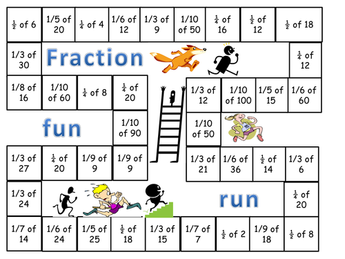 Fraction Fun Run Game | Teaching Resources