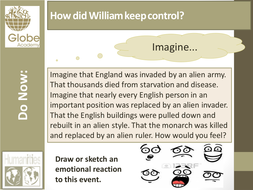 How did William keep control | Teaching Resources