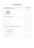 Transformations topic assessment Levels 2-7 | Teaching Resources
