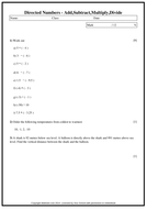 Directed Numbers | Teaching Resources