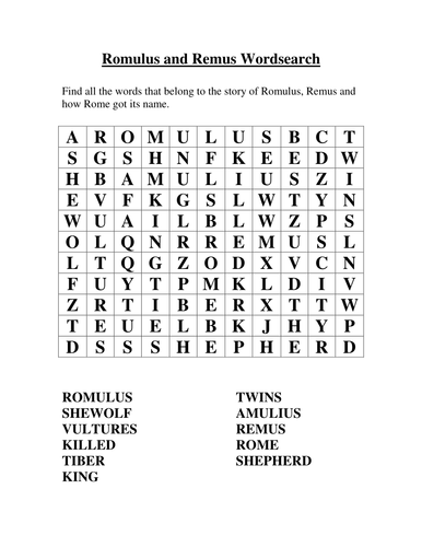 Legend of Romulus and Remus | Teaching Resources