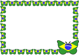 Brazil Flag Themed Lined paper and Pageborders | Teaching Resources