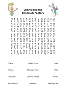 Charlie and the Chocolate Factory Wordsearch | Teaching Resources