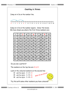 Counting in steps (4 worksheets) | Teaching Resources
