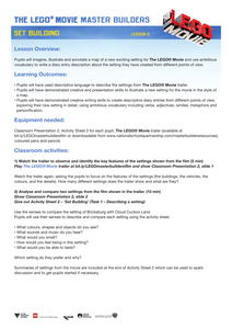 The LEGO Movie - Master Builders by IntoFilm - UK Teaching Resources - TES