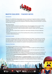 The LEGO Movie - Master Builders by IntoFilm - UK Teaching Resources - TES