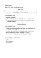 Creative Writing tasks | Teaching Resources