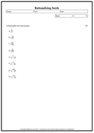 Rationalising Surds | Teaching Resources
