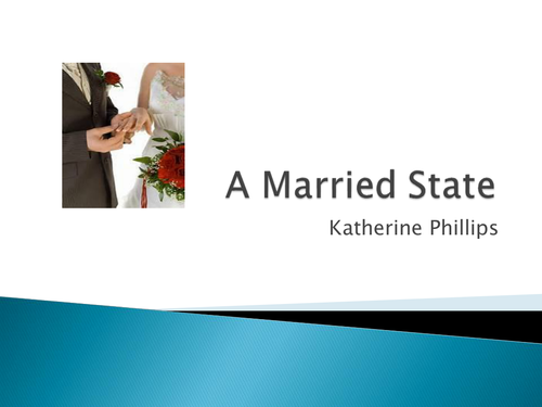 A Married State Katherine Phillips | Teaching Resources