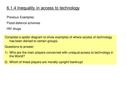 Technological Fix (edexcel) | Teaching Resources