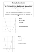 drawing quadratic graphs | Teaching Resources