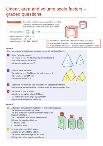 Similarity - area and volume enlargement | Teaching Resources