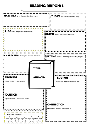 Reading Response Sheet. | Teaching Resources
