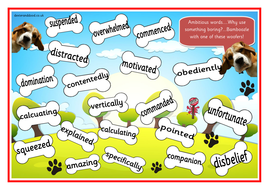 Ambitious vocabulary word mat | Teaching Resources