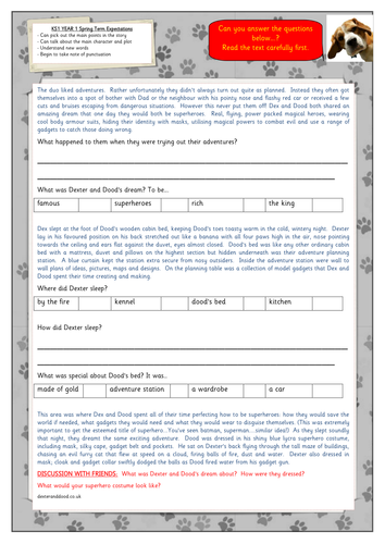Year 1/2 Story and comprehension questions | Teaching Resources