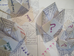 Fortune teller origami quiz / revision activity | Teaching Resources