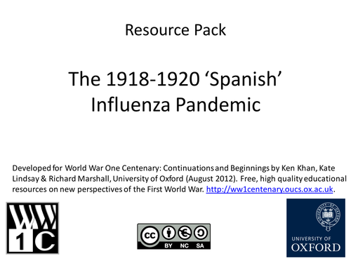 The 1918-1920 Spanish Flu Pandemic: Resource Pack | Teaching Resources