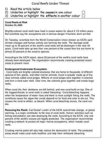 The Great Barrier Reef | Teaching Resources