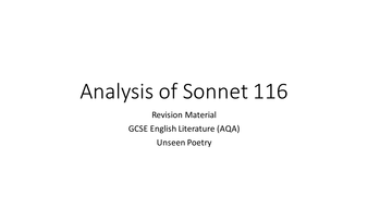 Sonnet 116 | Teaching Resources
