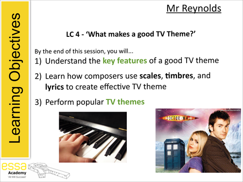 TV Themes Lesson incl. Wallace and Gromit | Teaching Resources