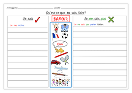 Practising the verb SAVOIR | Teaching Resources