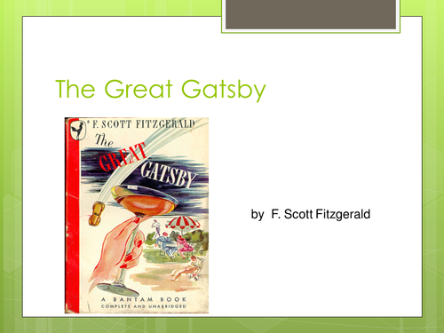 The Great Gatsby - Powerpoints | Teaching Resources