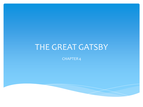 The Great Gatsby - Powerpoints | Teaching Resources