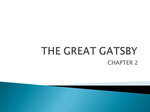 The Great Gatsby - Powerpoints | Teaching Resources