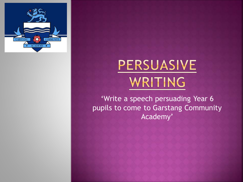 Persuasive Speech/Writing | Teaching Resources