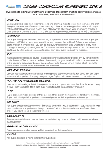 Superhero Stories Activity Extension Pack | Teaching Resources