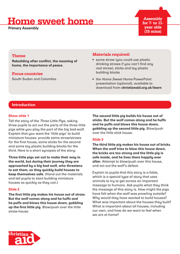 Home sweet home | Teaching Resources