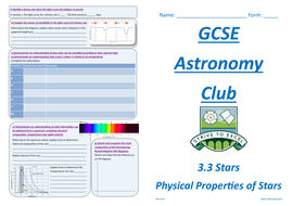 GCSE Astronomy (Edexcel) workbooks | Teaching Resources