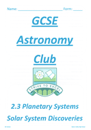 GCSE Astronomy (Edexcel) workbooks | Teaching Resources