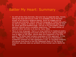 Donne - Holy Sonnets | Teaching Resources