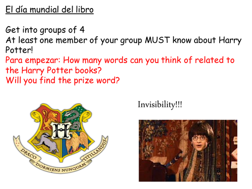 Harry Potter Spanish resource | Teaching Resources