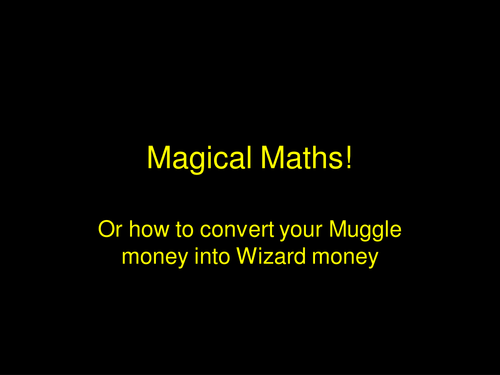 Magical Maths, Harry Potter problem solving | Teaching Resources