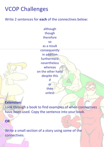 VCOP Tasks (Guided Reading or Other) | Teaching Resources