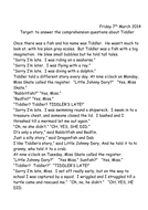 Tiddler Comprehension Year 1 | Teaching Resources