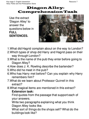 Harry Potter and the Philosopher's Stone | Teaching Resources