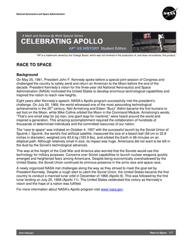 Race to Space | Teaching Resources