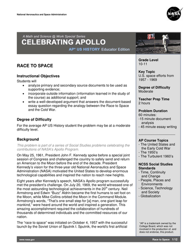 Race to Space | Teaching Resources