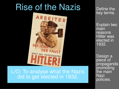 Hitler's Rise to Power - 4. Policies/Propaganda | Teaching Resources