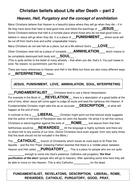 Christian Diversity and Life after Death | Teaching Resources