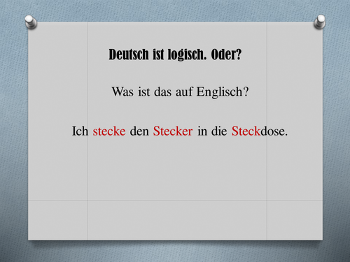 The Joys of German - starter activities | Teaching Resources