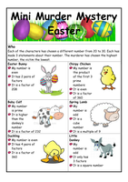 Easter mini murder mystery - Resources - TES