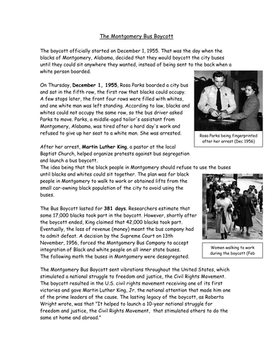 The Civil Rights movement 1954-1962 | Teaching Resources